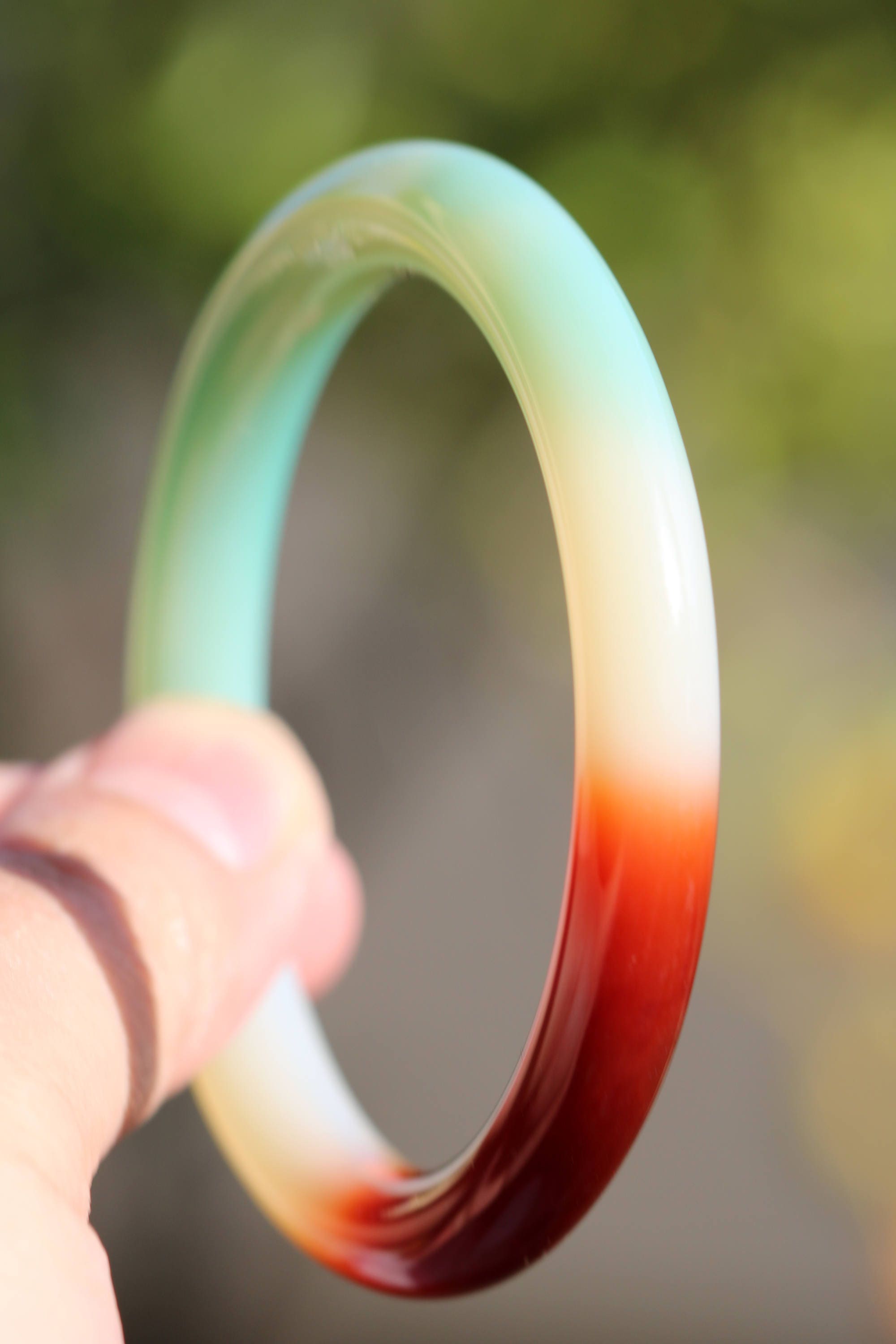 Green White Red Three Color Multi Color Nephrite Jade Asian - Etsy