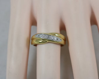 Diamond Chip Ring | Etsy