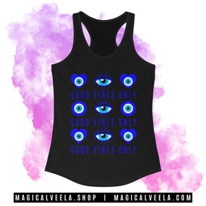 EVIL EYE Tank Top Evil Eye Tank Good Vibes Only Tank Top Evil Eye Yoga ...
