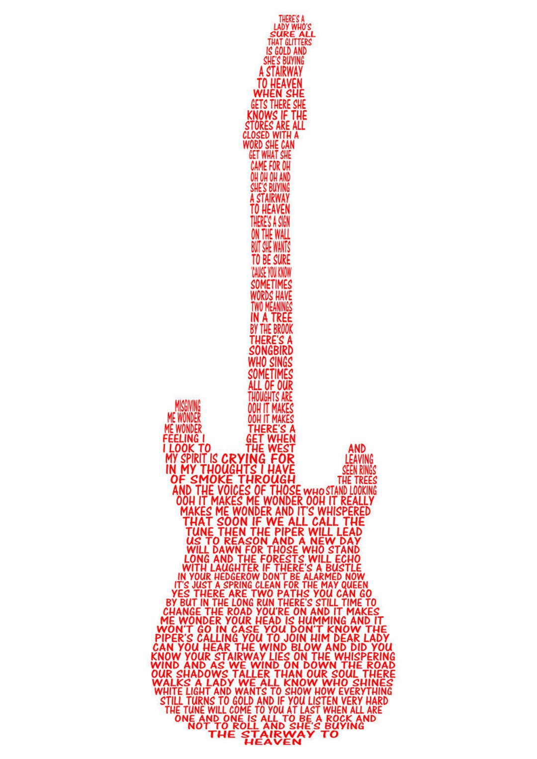 Song Lyric Guitar SVG for Cricut and Silhouette - Etsy