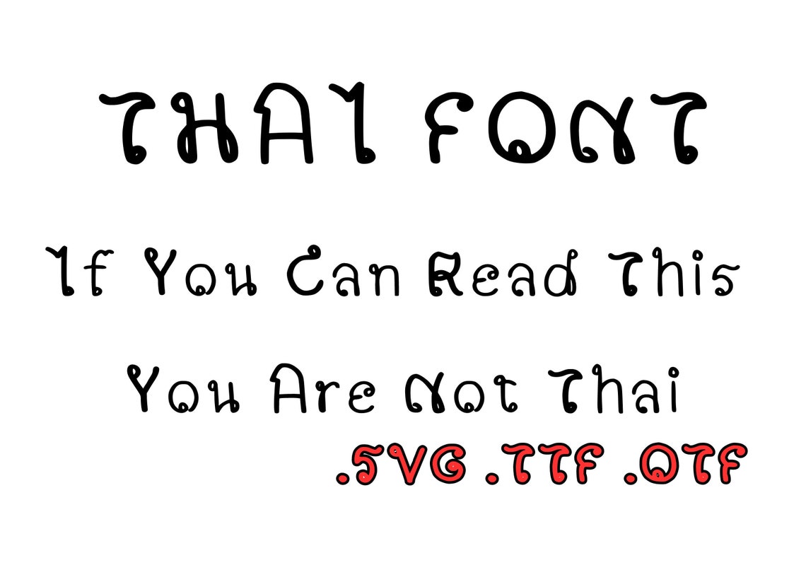 Thai Font A-z, SVG Thai Alphabet , Thai Letters , Thai Vector Font ...