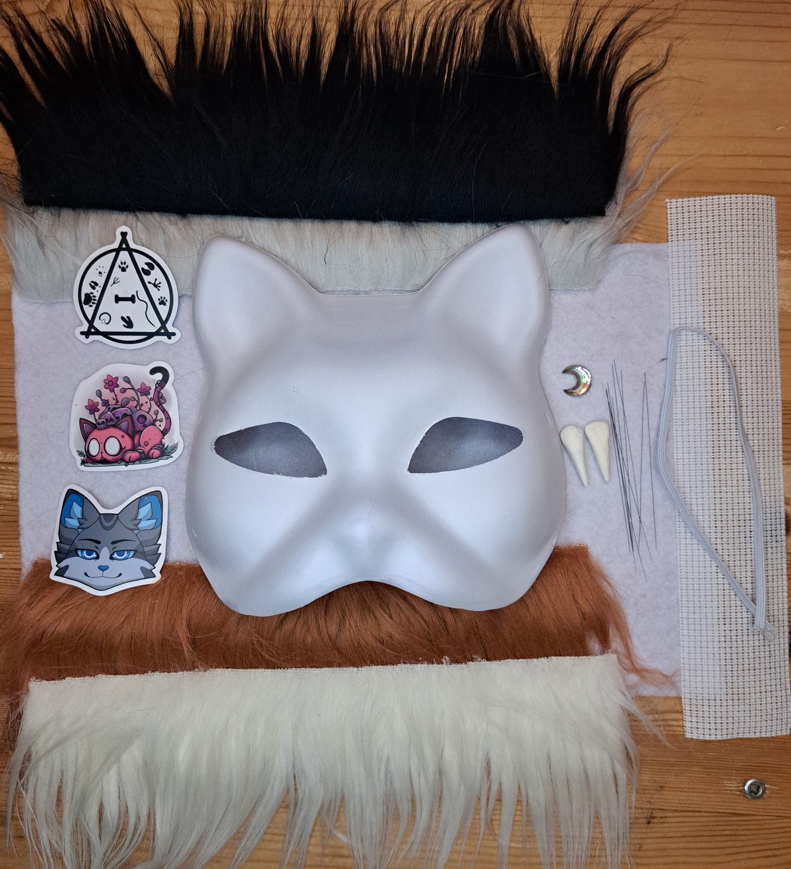 Therian Mask, Therian Cat, Cat Mask, Therian Mask Kit - Etsy