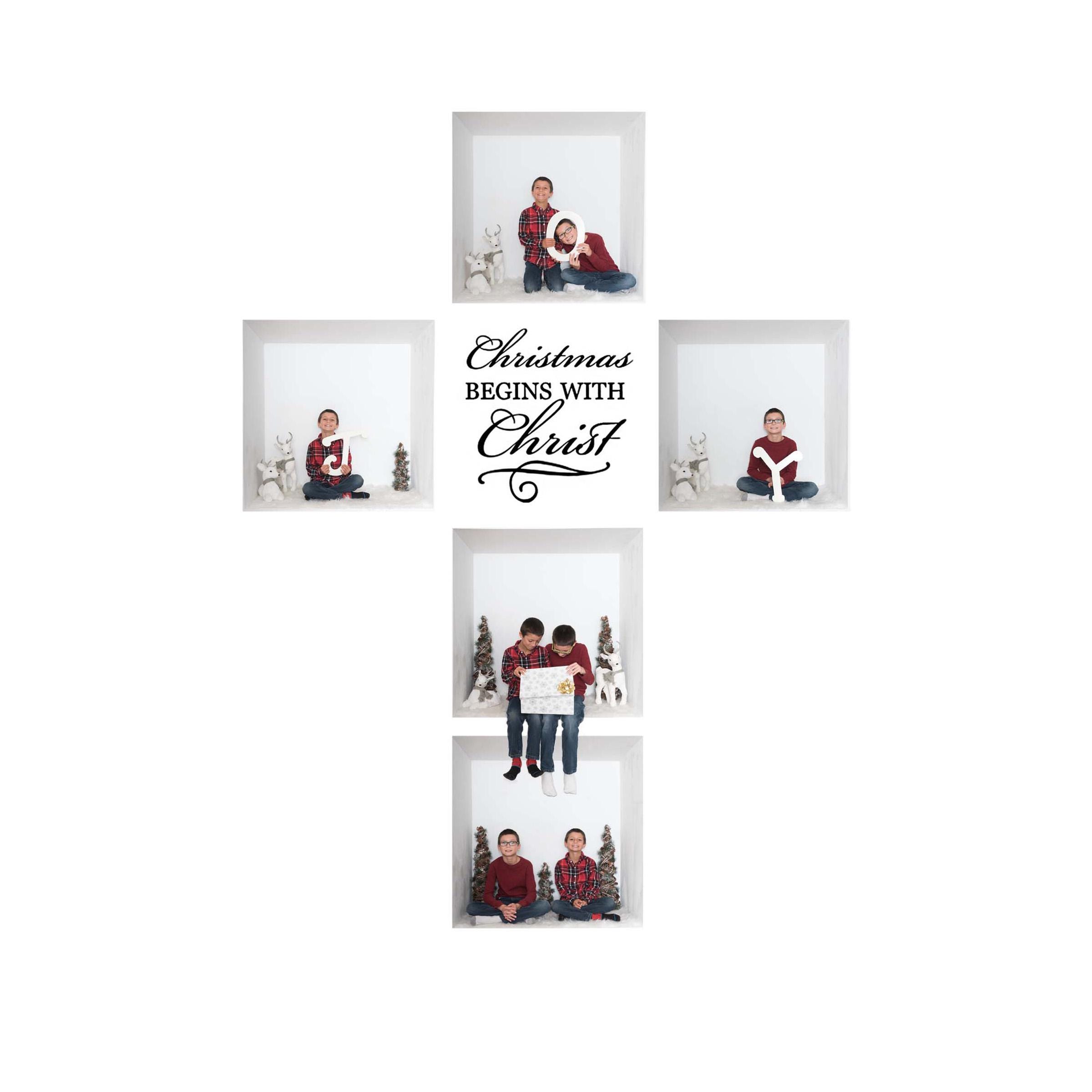 Cross Photo Collage Template: 5-6 Box Design (digital Download) - Etsy