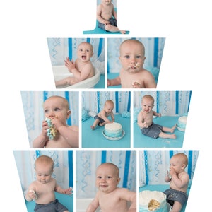 Cake Smash Photoshop Templates Includes 4 Templates Sized as 11x14, in ...