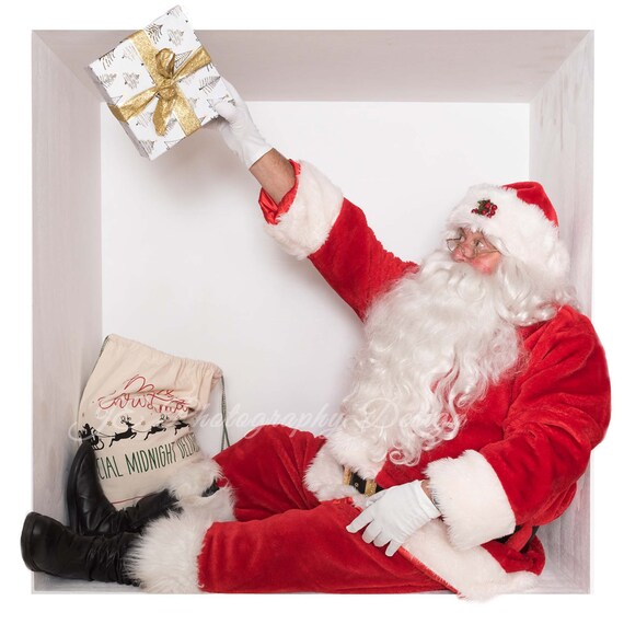Santa in the Box for Your in the Box Photography | Etsy