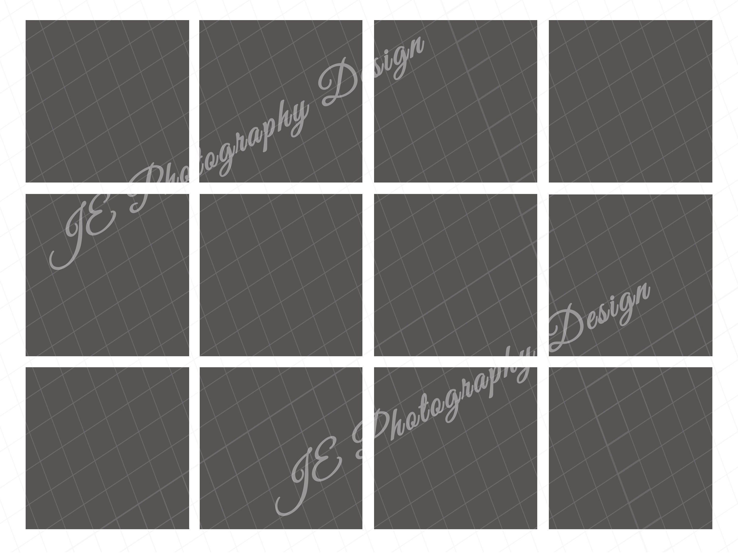 Box photography template 12 boxes 2 different sizes | Etsy