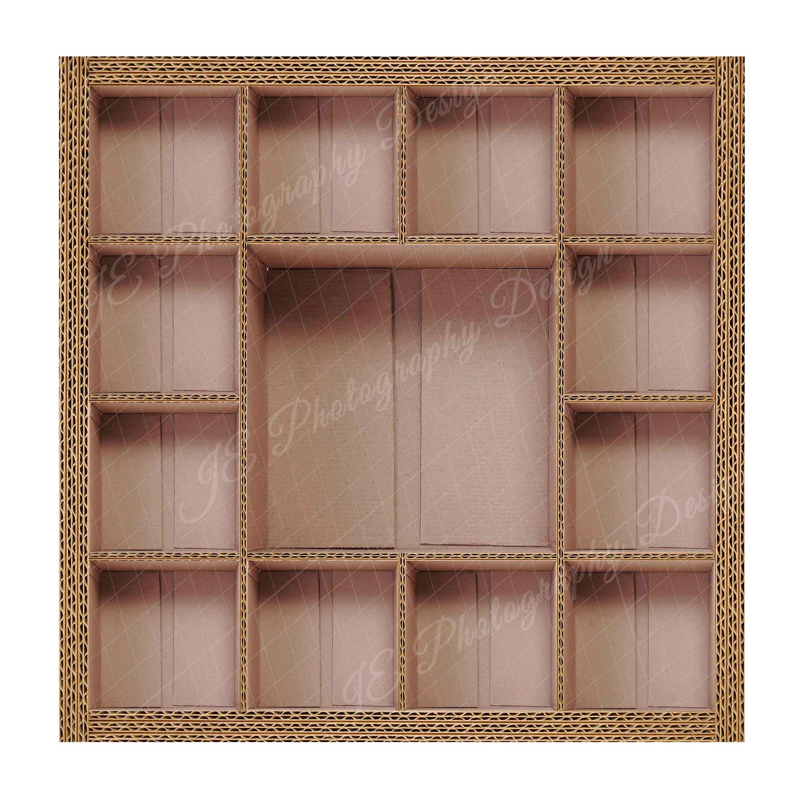 Cardboard Box Photography Template: 16-box Collage (digital Download ...