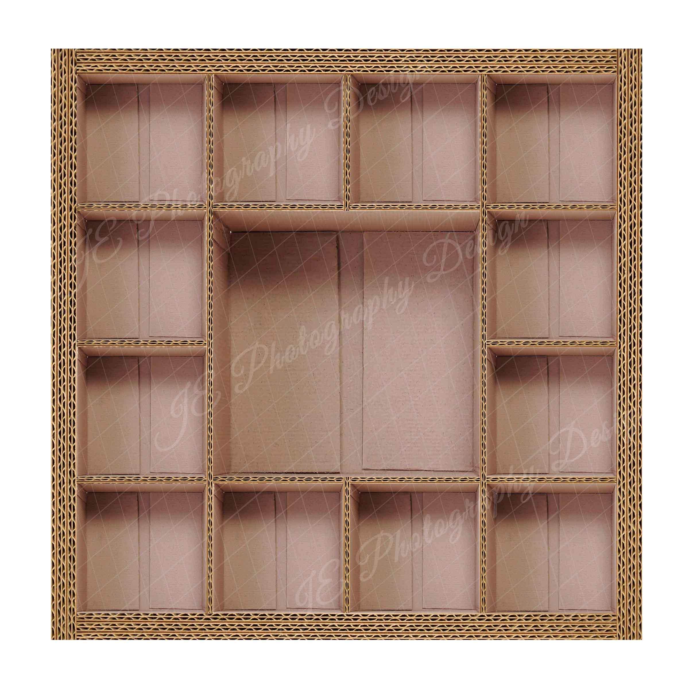 Cardboard Box Photography Template: 16-box Collage (digital Download ...