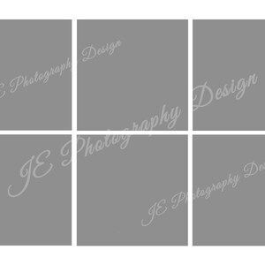 BOX Photography TEMPLATE - 6 Box Template -(3 Sizes) "in the Box Photo ...