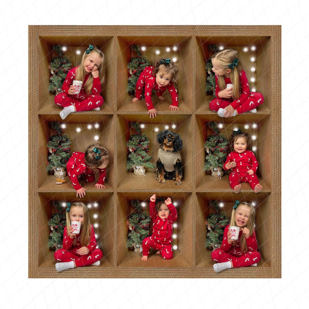 In the CARDBOARD Box TEMPLATE - 9 Box and 4 Box for Your Photography ...