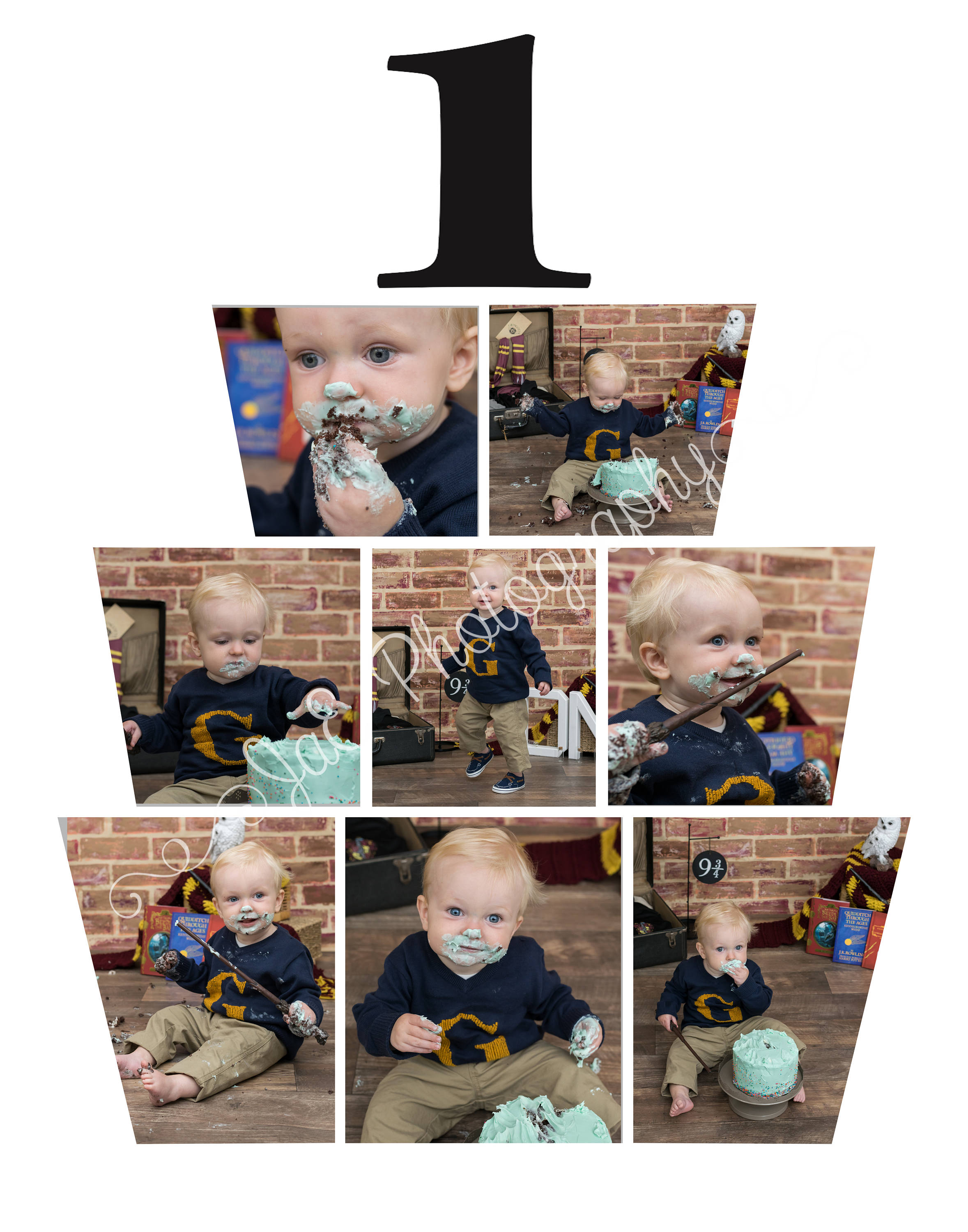 Cake Smash Photoshop Templates includes 4 templates sized | Etsy