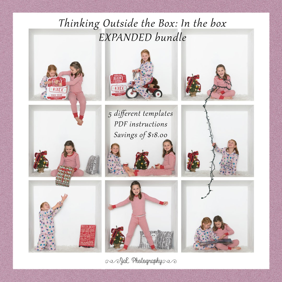 BOX Photography BUNDLE TEMPLATE - 5 Templates - for Your "in the Box ...