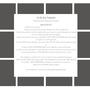 Box Photography Template - 12 Boxes ( 2 Different Sizes) - Etsy