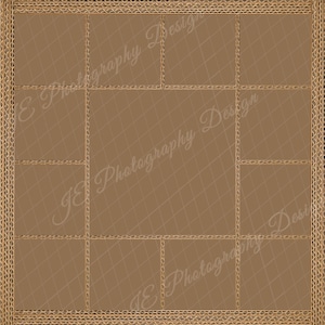 Cardboard Box Photography Template: 16-box Collage (digital Download ...