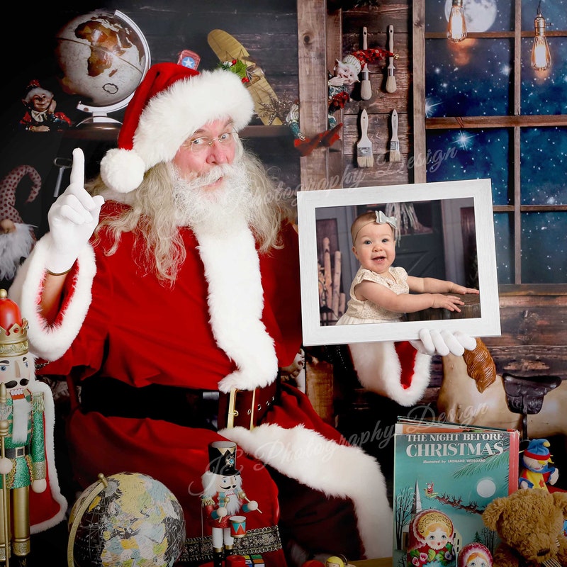 Santa Overlays - Etsy