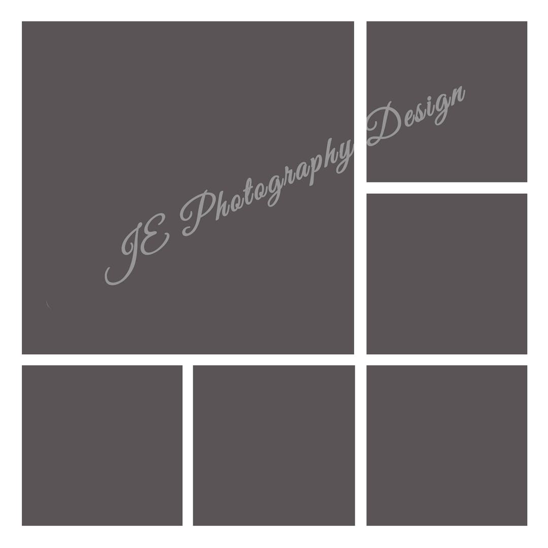 In the Box Photography Template - 1 Large and 5 Small Boxes - Etsy