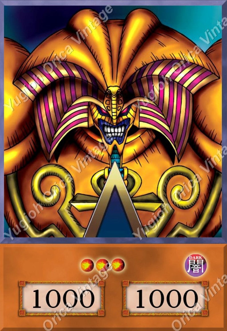 Yugioh Orica Exodia the Forbidden One 8 Customized Cards | Etsy