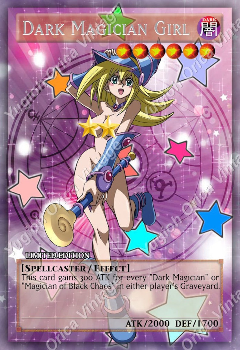 Yugioh Orica Sexy Dark Magician Girl 8 Cards Set 2 Etsy