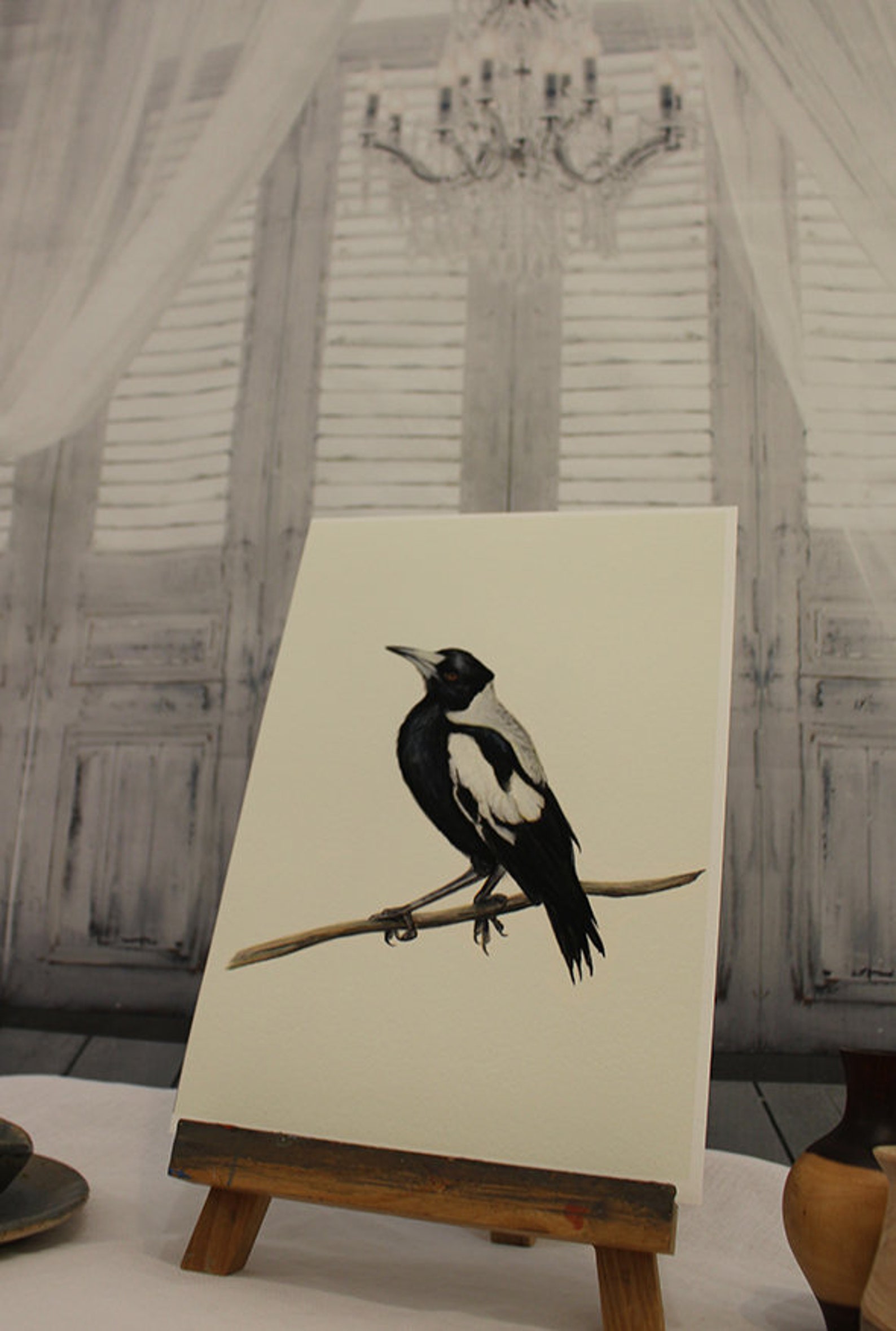 Magpie Wall Art. Australian Magpie Drawing Print. Collingwood - Etsy