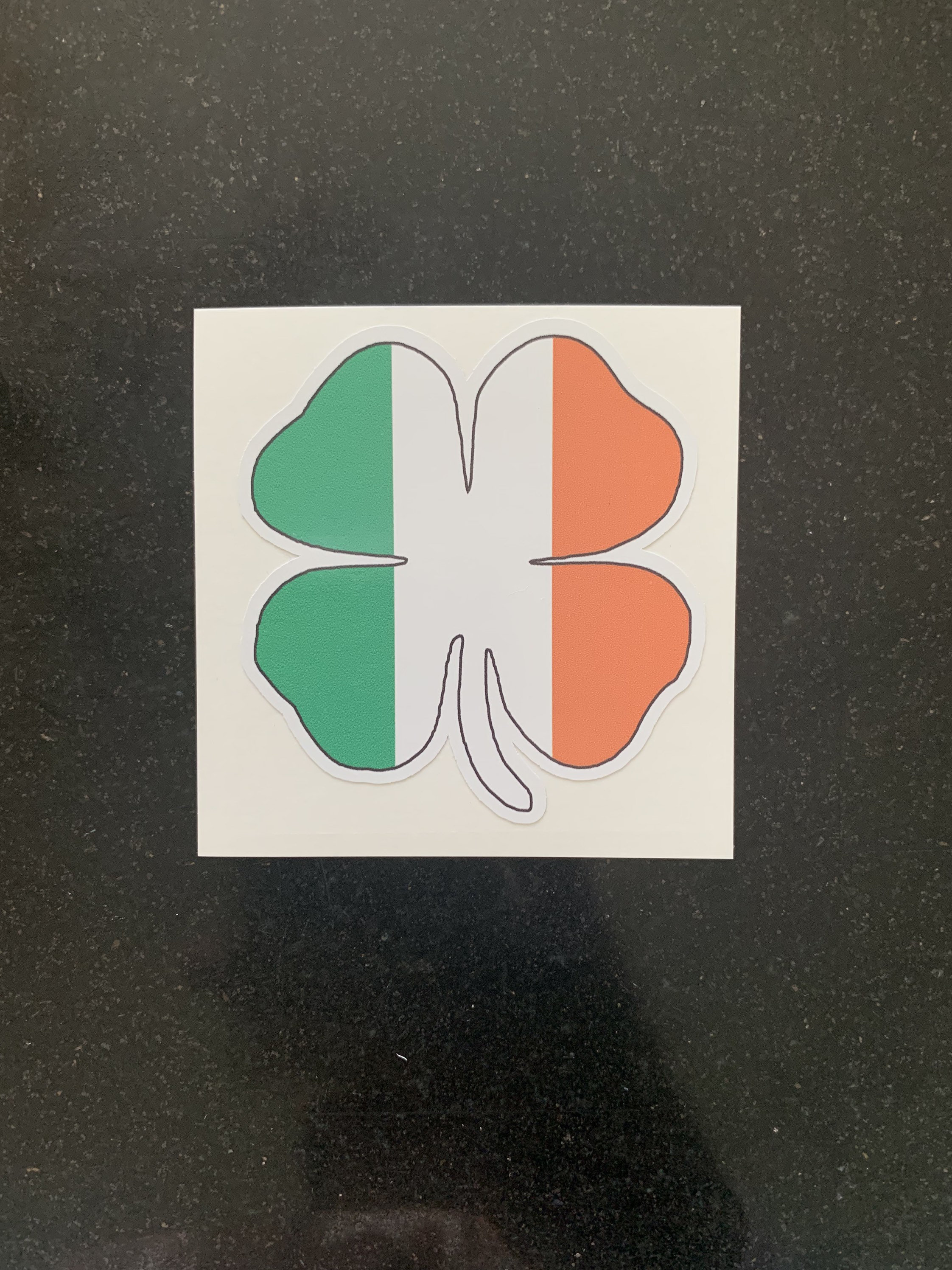 Irish Flag Four Leaf Clover