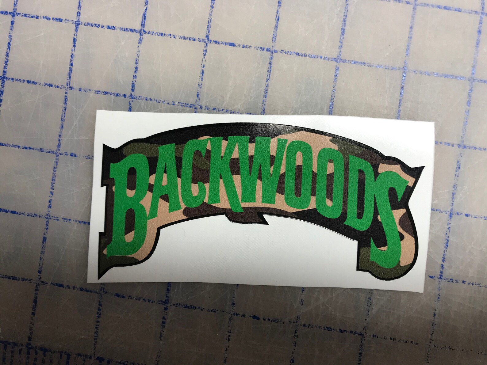 Backwoods Camo Waterproof Vinyl Sticker - Etsy