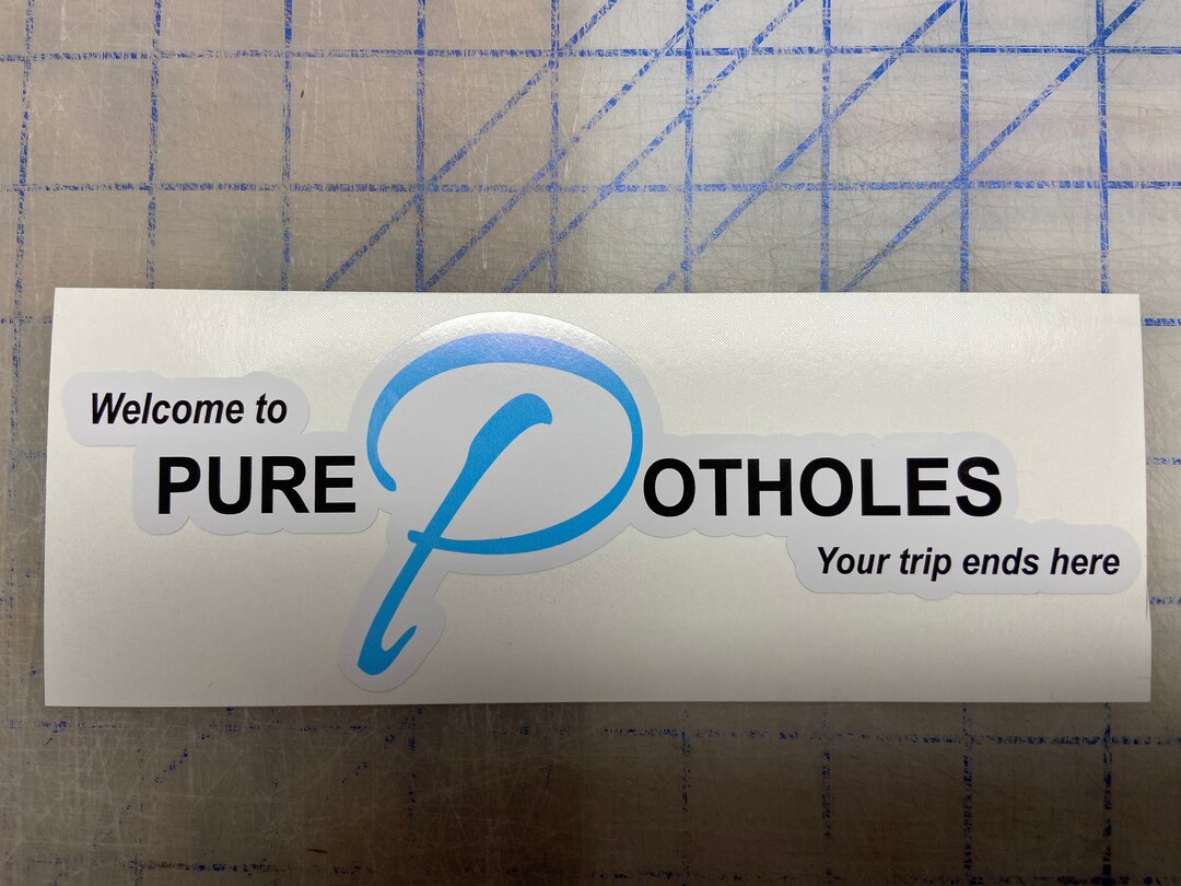 Pure Potholes Vinyl Sticker - Etsy