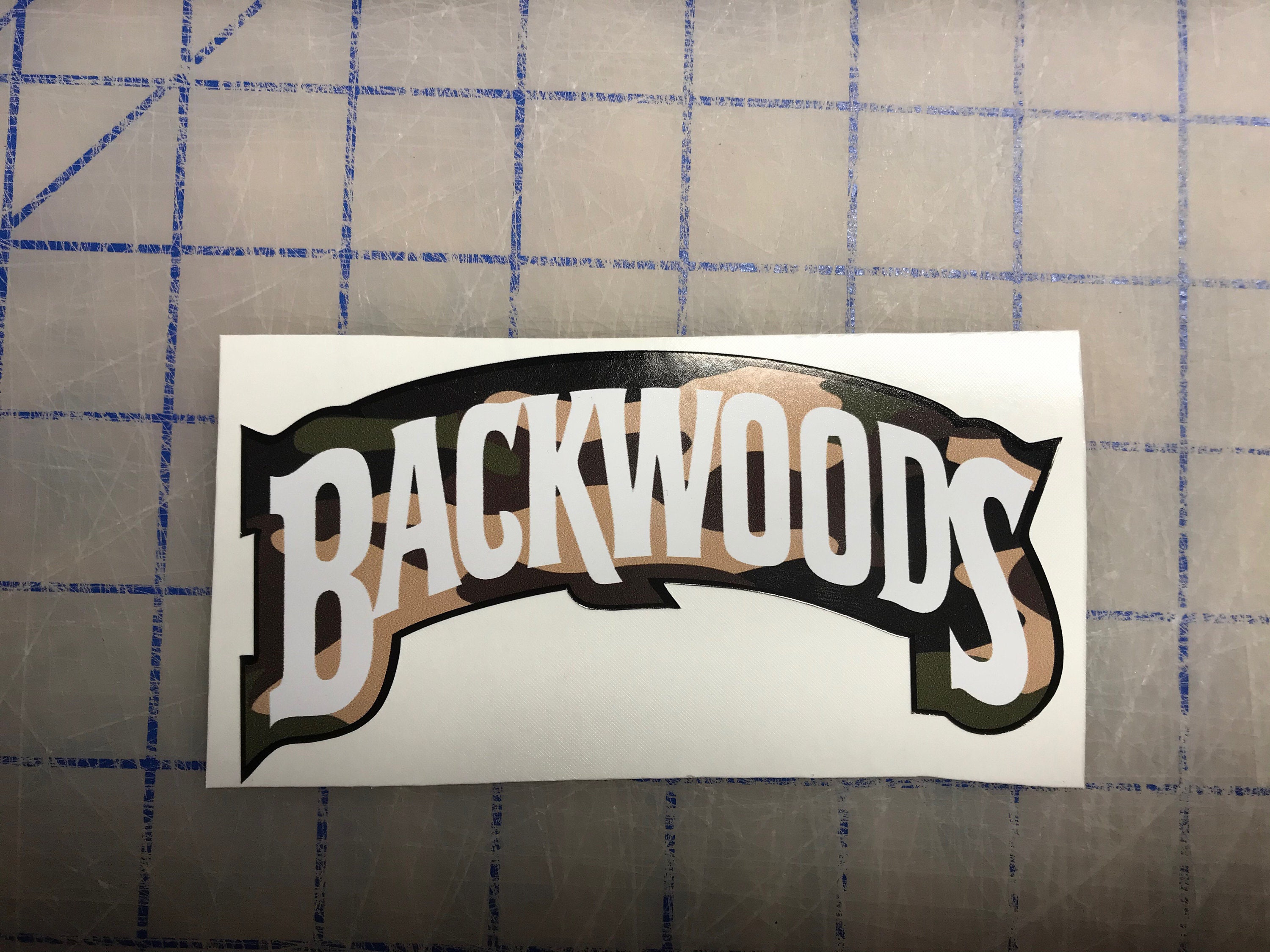Backwoods Camo Waterproof Vinyl Sticker - Etsy
