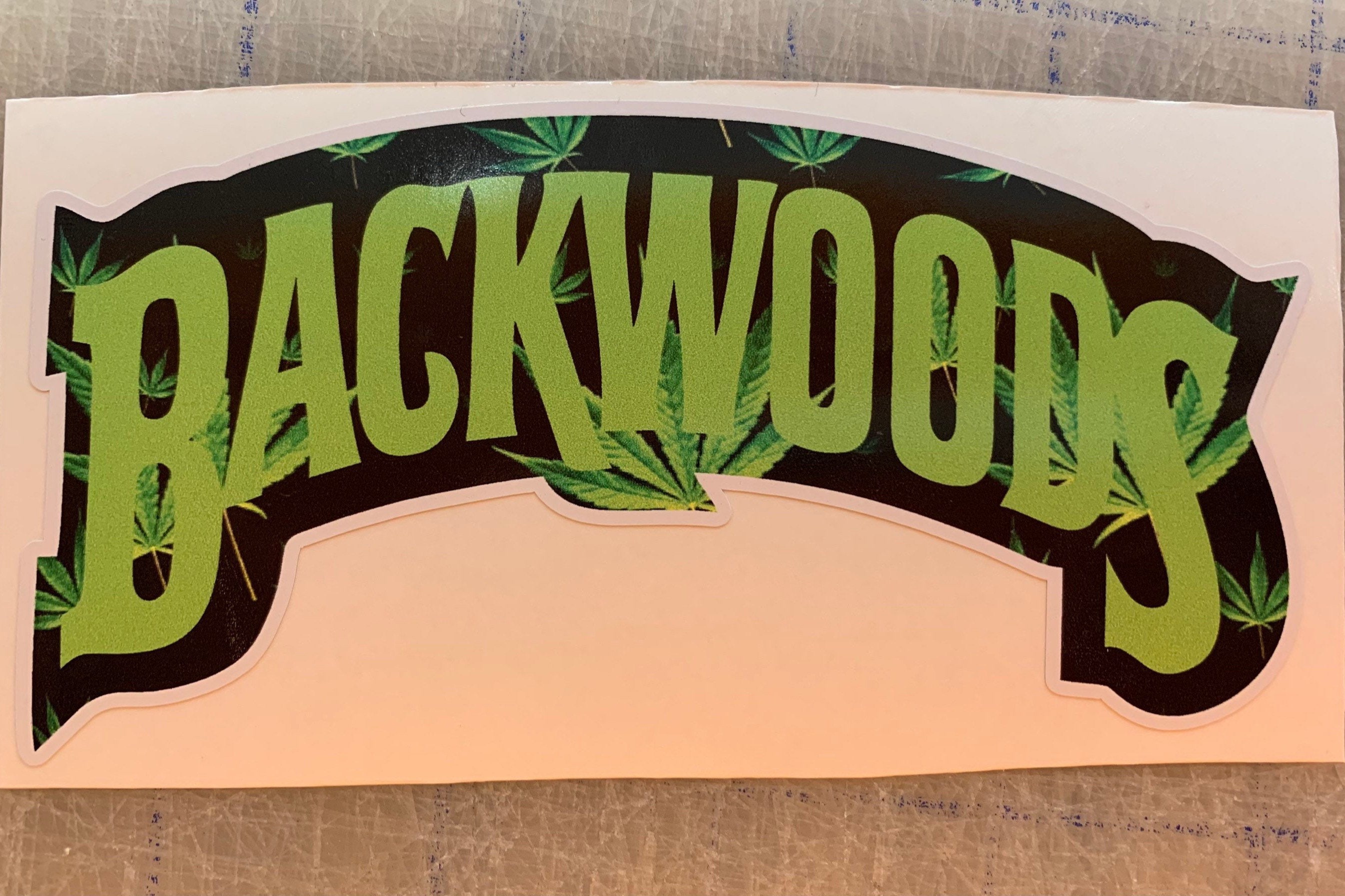 Backwoods Cannibis 420 Vinyl Sticker - Etsy