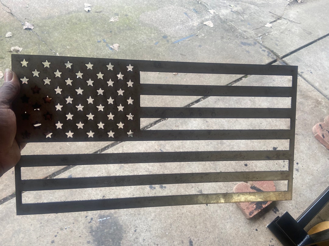 American Flag Metal Art - Etsy