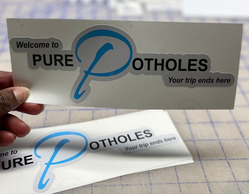 Pure Potholes Vinyl Sticker - Etsy