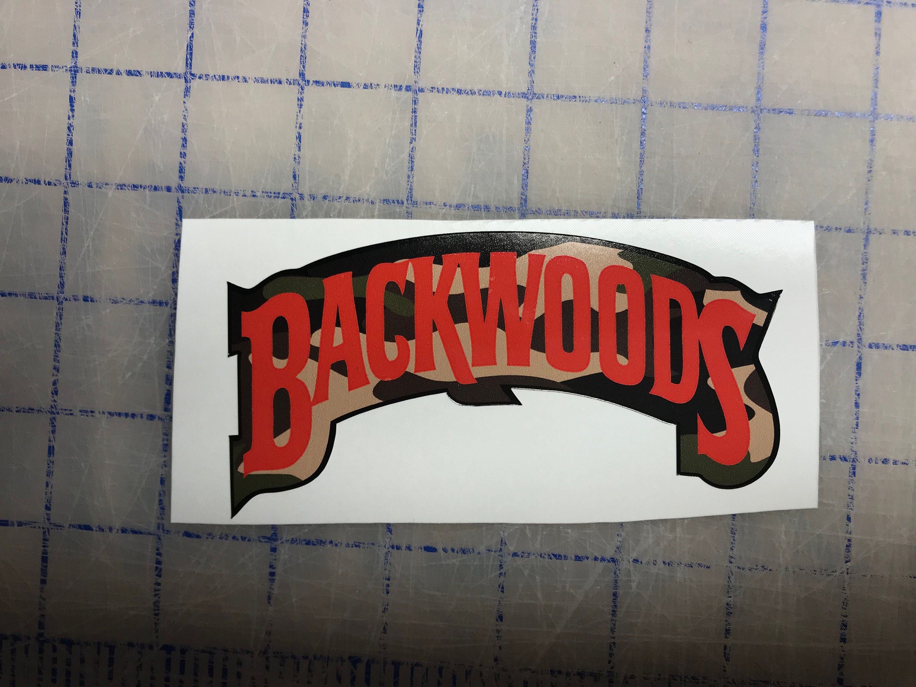 Backwoods Camo Waterproof Vinyl Sticker - Etsy