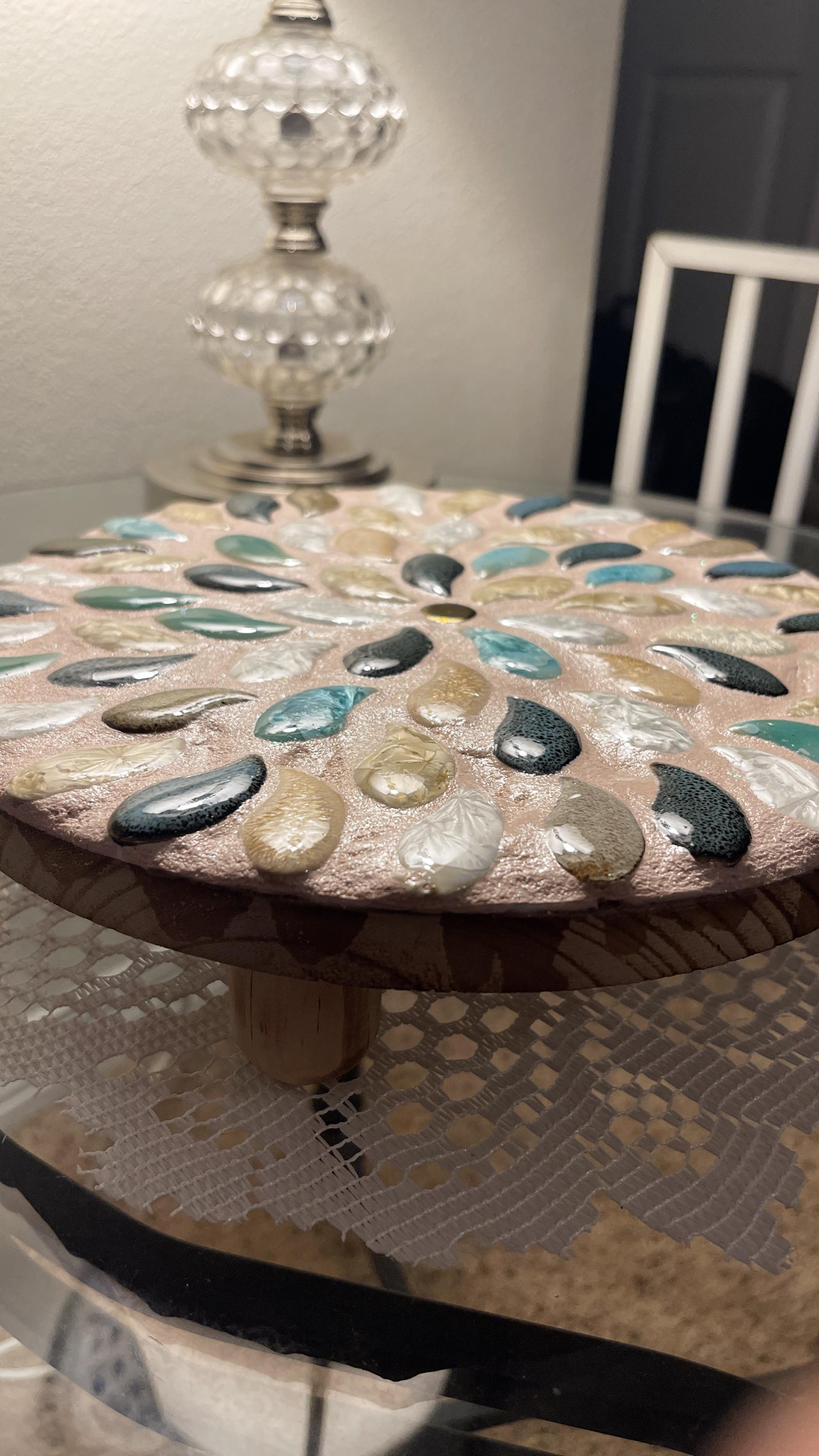 10” Plant Stand /coral Grout - Etsy