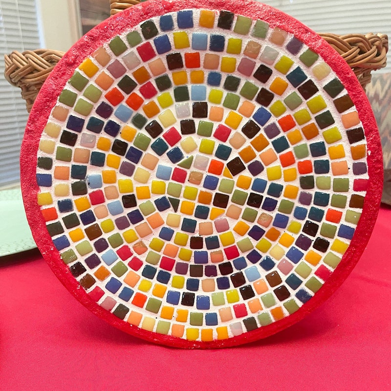 Glass Mosaic Plate - Etsy