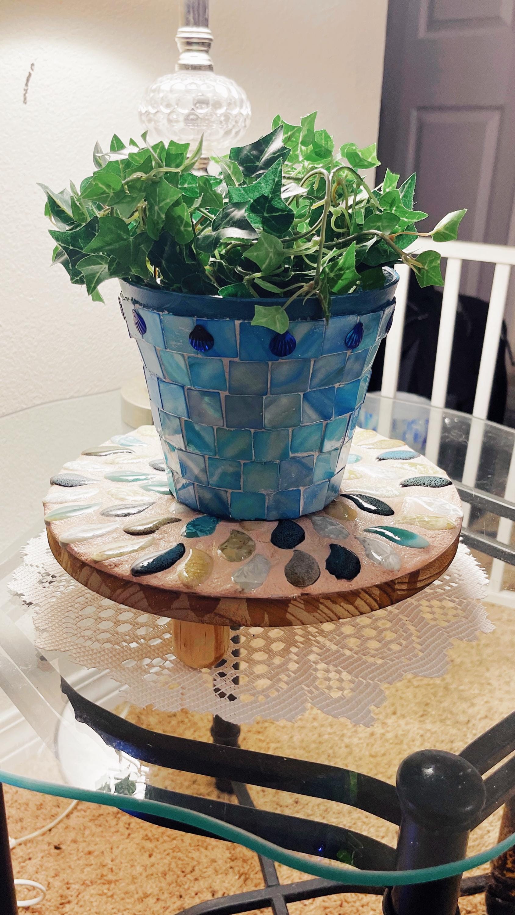 10” Plant Stand /coral Grout - Etsy
