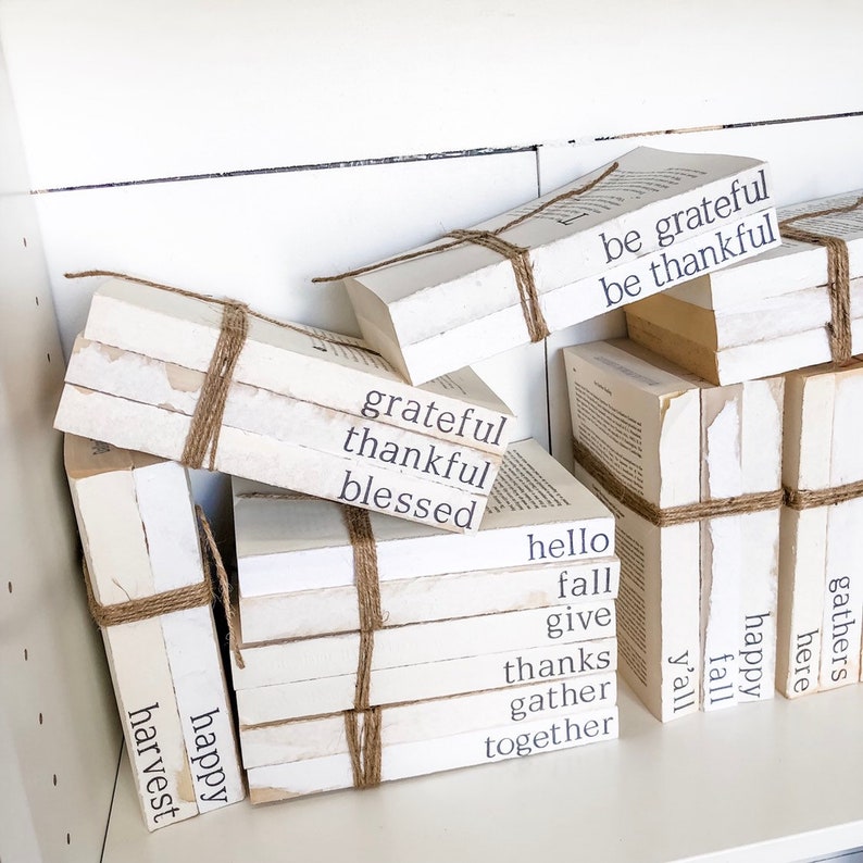 Stamped Books Fall Personalized Books Custom Books Fall - Etsy