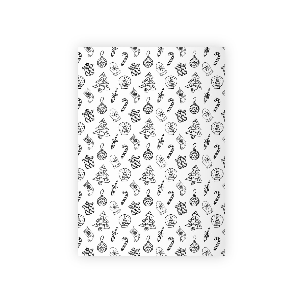 Retro Christmas Wrapping Paper Black and White Christmas - Etsy