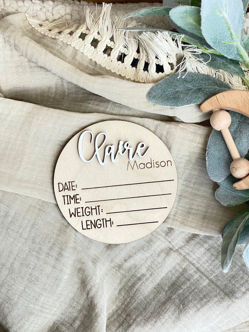 Baby Announcements Sign Birth Stats Sign Hospital Sign - Etsy
