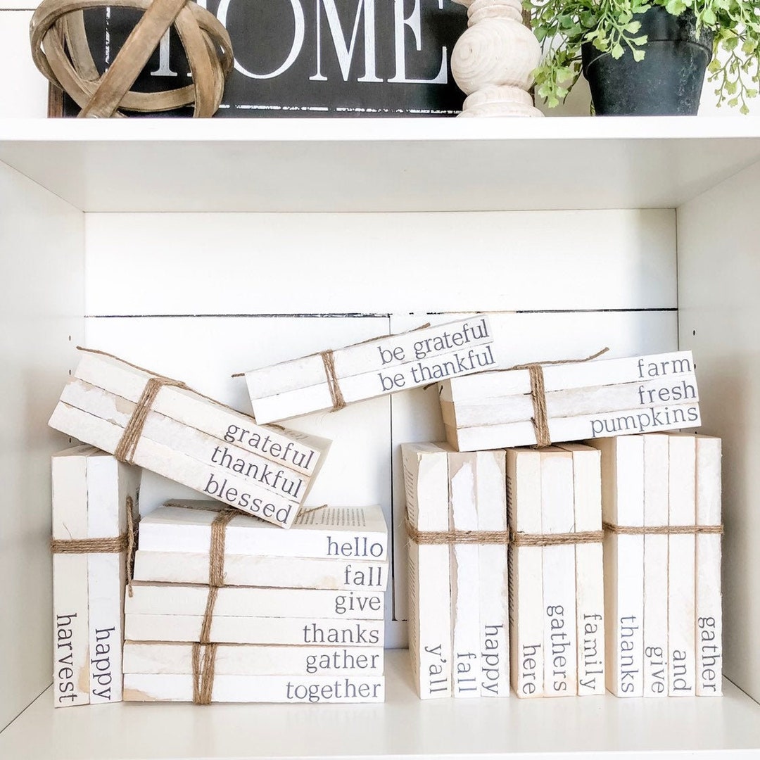 Stamped Books Fall Personalized Books Custom Books Fall - Etsy