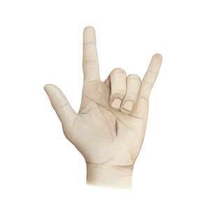 Christ Signing I Love You ASL Sign Language Watercolor Print - Etsy