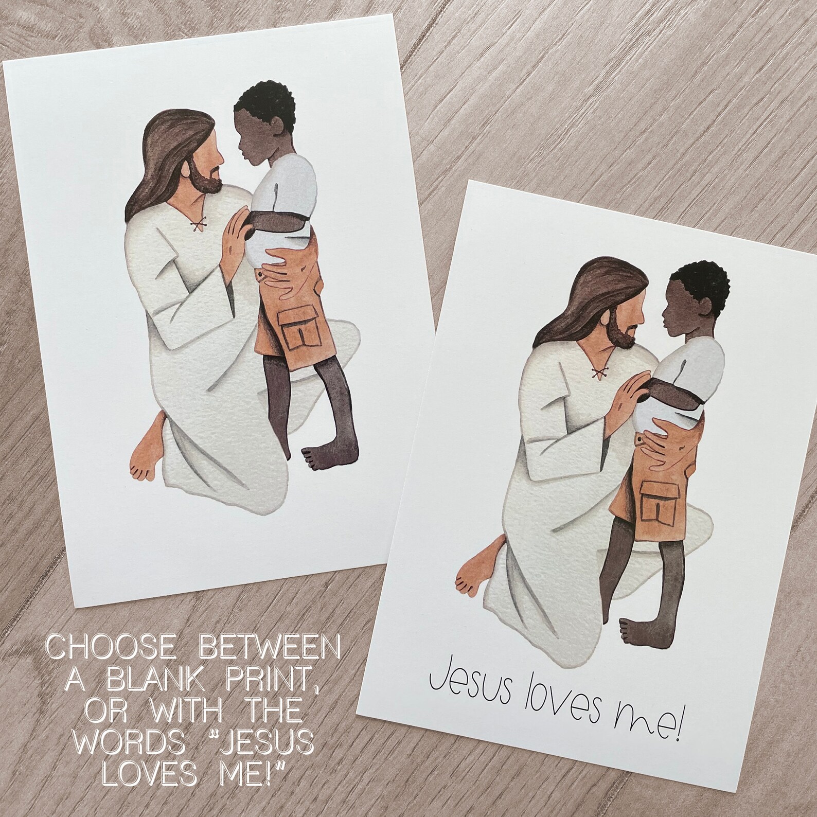 Jesus Loves Me MORE OPTIONS Christ With Children - Etsy