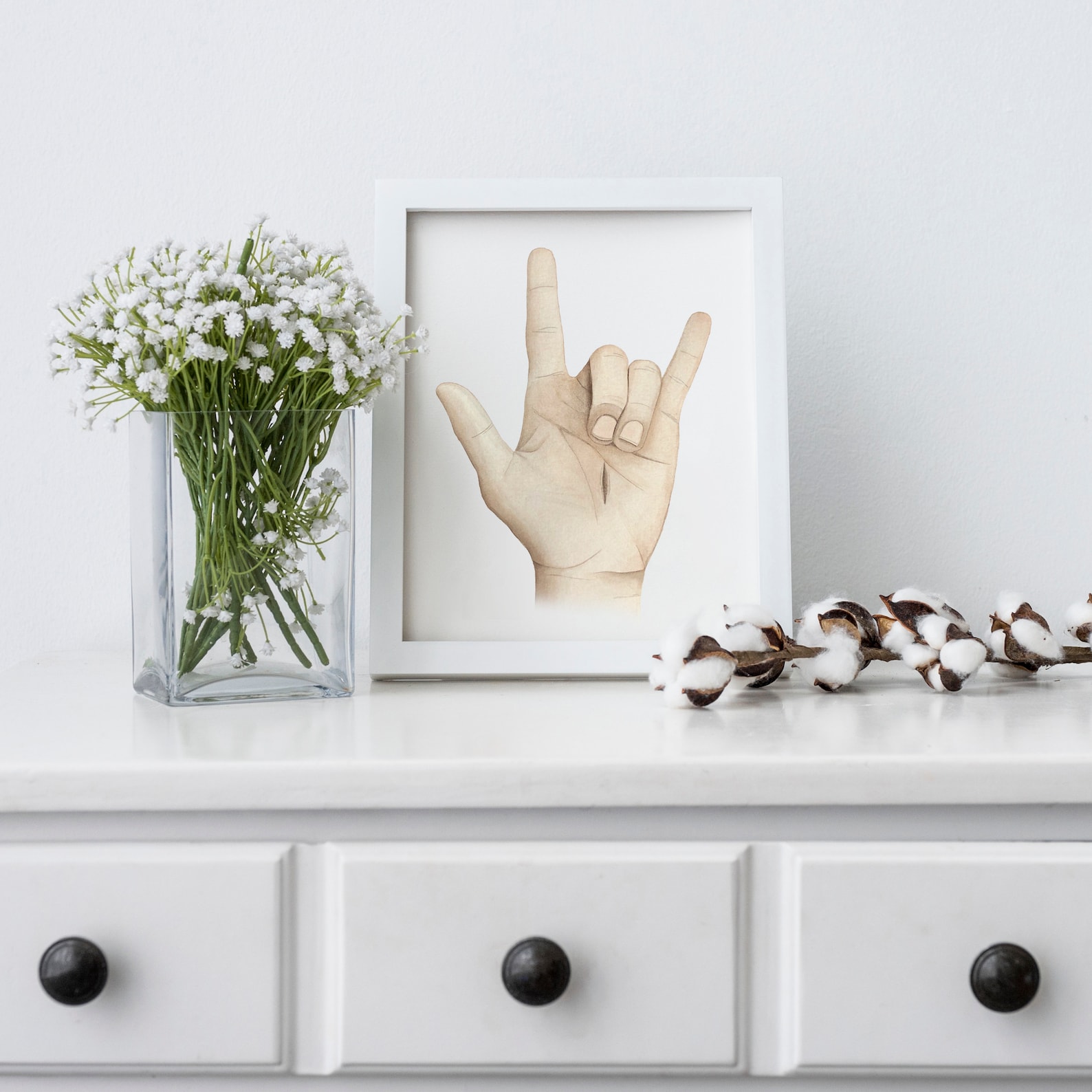 Christ Signing I Love You ASL Sign Language Watercolor Print - Etsy