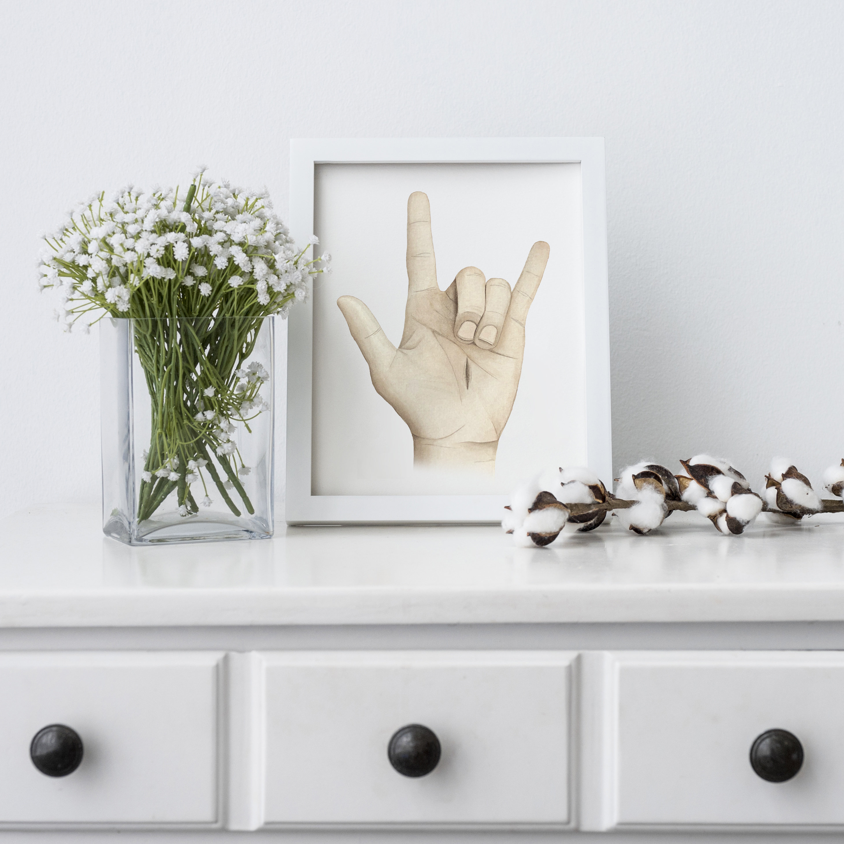 Christ Signing I Love You ASL Sign Language Watercolor Print - Etsy