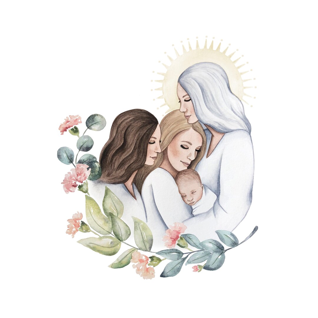 Divine Mother Watercolor Print - Etsy