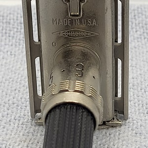 1969 Gillette Black Long Handle Adjustable Safety Razor Vintage, Super ...