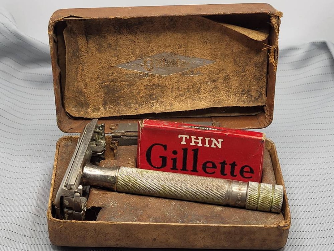 1941 Ranger Tech Gillette Safety Razor, Vintage Shaving, Bad Case - Etsy