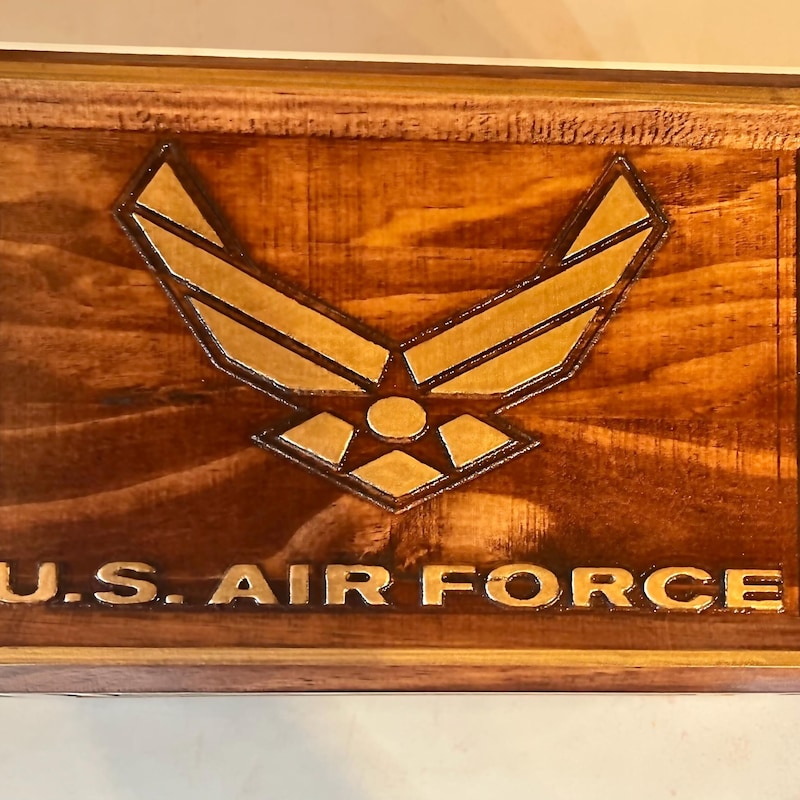 Us Air Force Shadow Box - Etsy