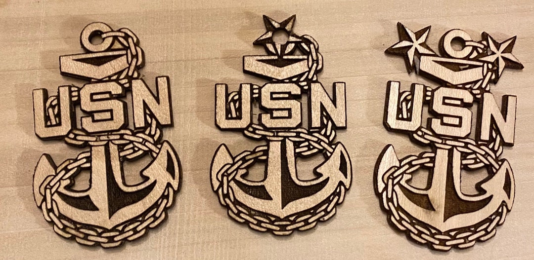 US Navy CPO Fouled Anchor Chief Keychain Ornament - Etsy
