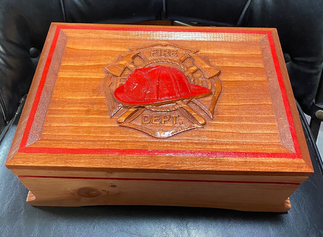 Firemens/firefighter/first Responder Box - Etsy