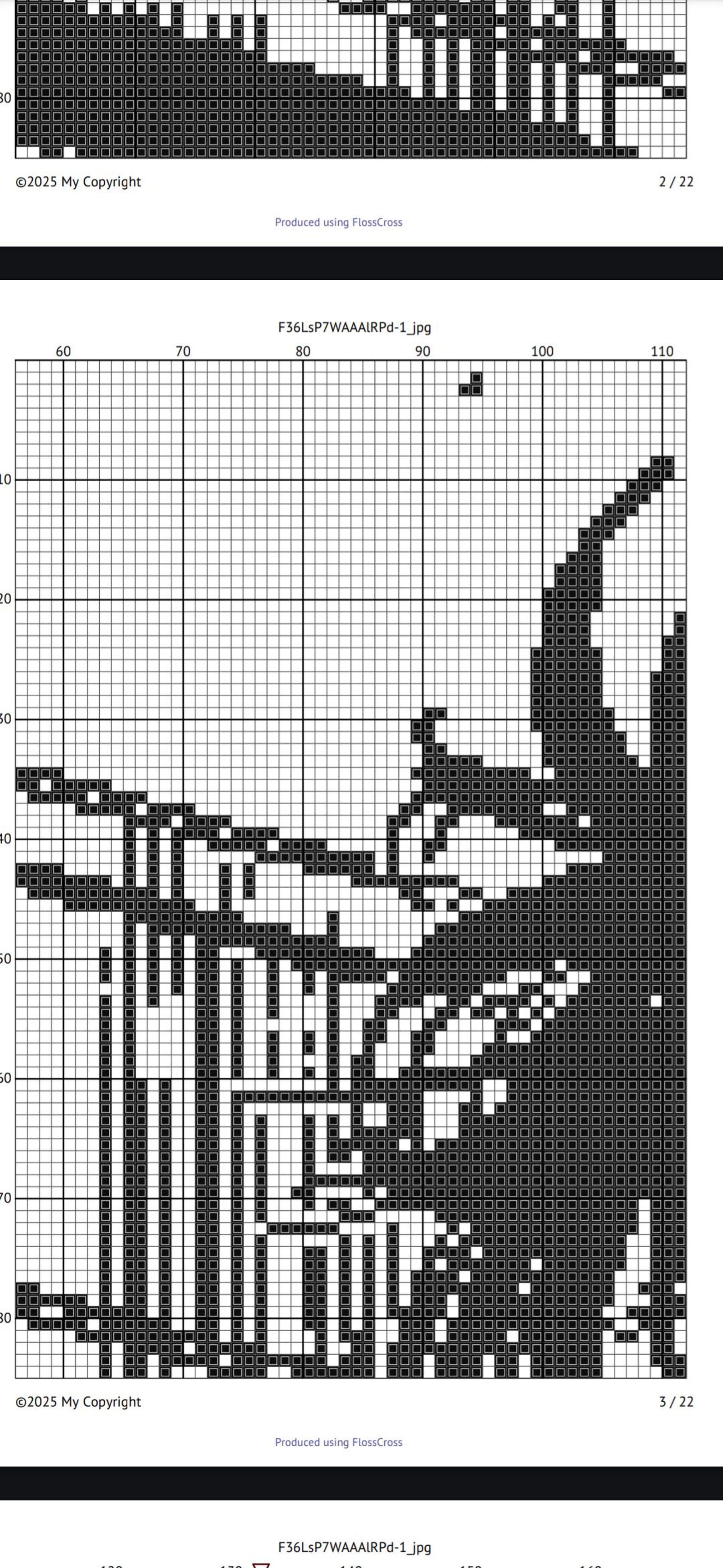 Jjk Choso Cross Stitch Pattern - Etsy