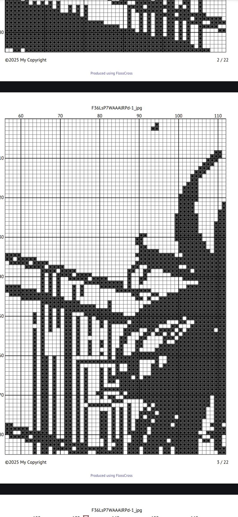 Jjk Choso Cross Stitch Pattern - Etsy